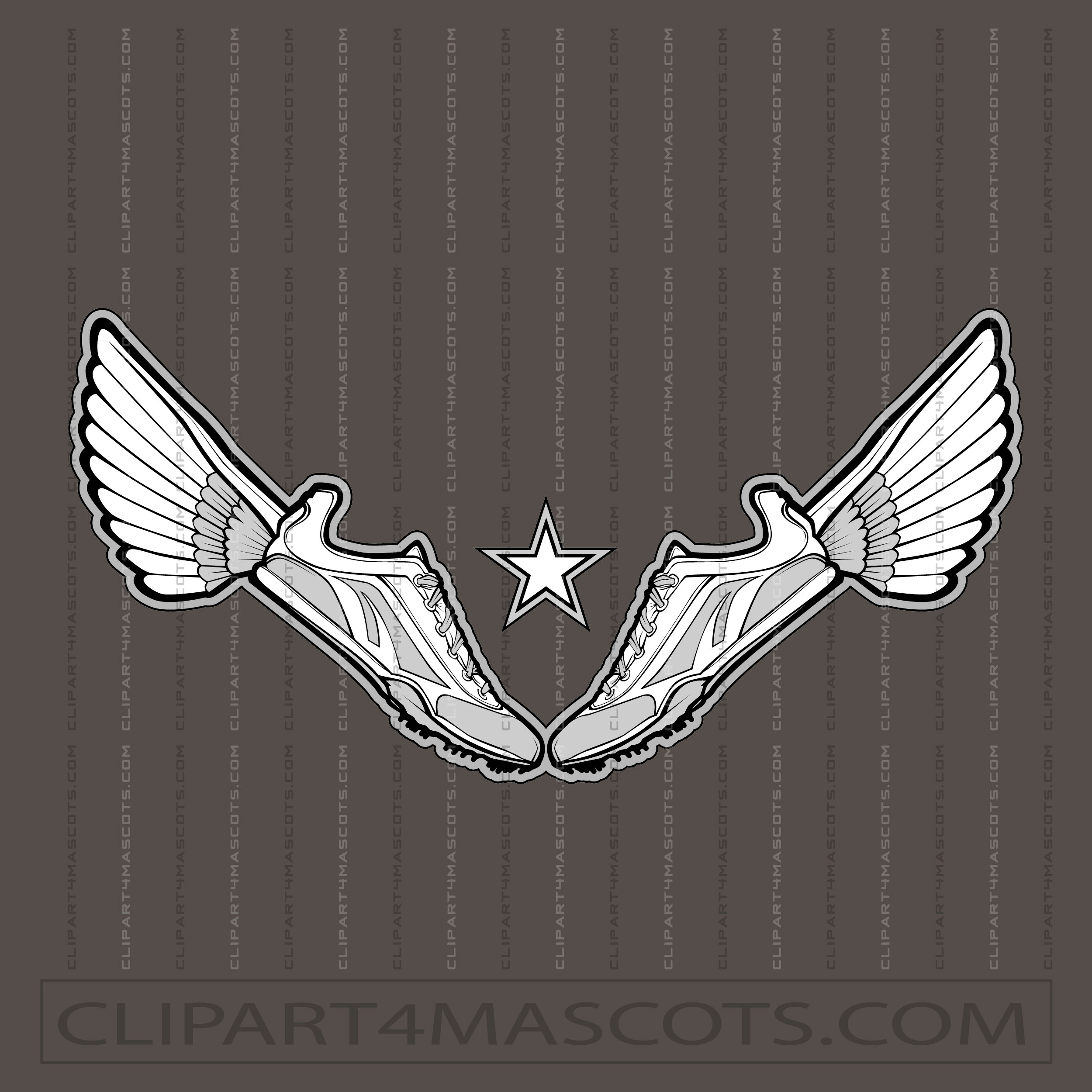 Vector Running Shoes | Vector Format | JPG EPS PNG AI
