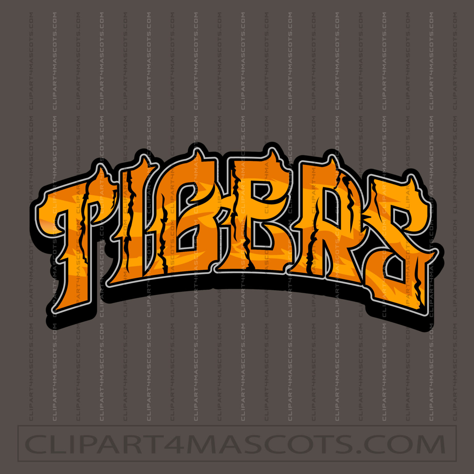 Tigers Clip Art | Vector Format | AI EPS PNG JPG