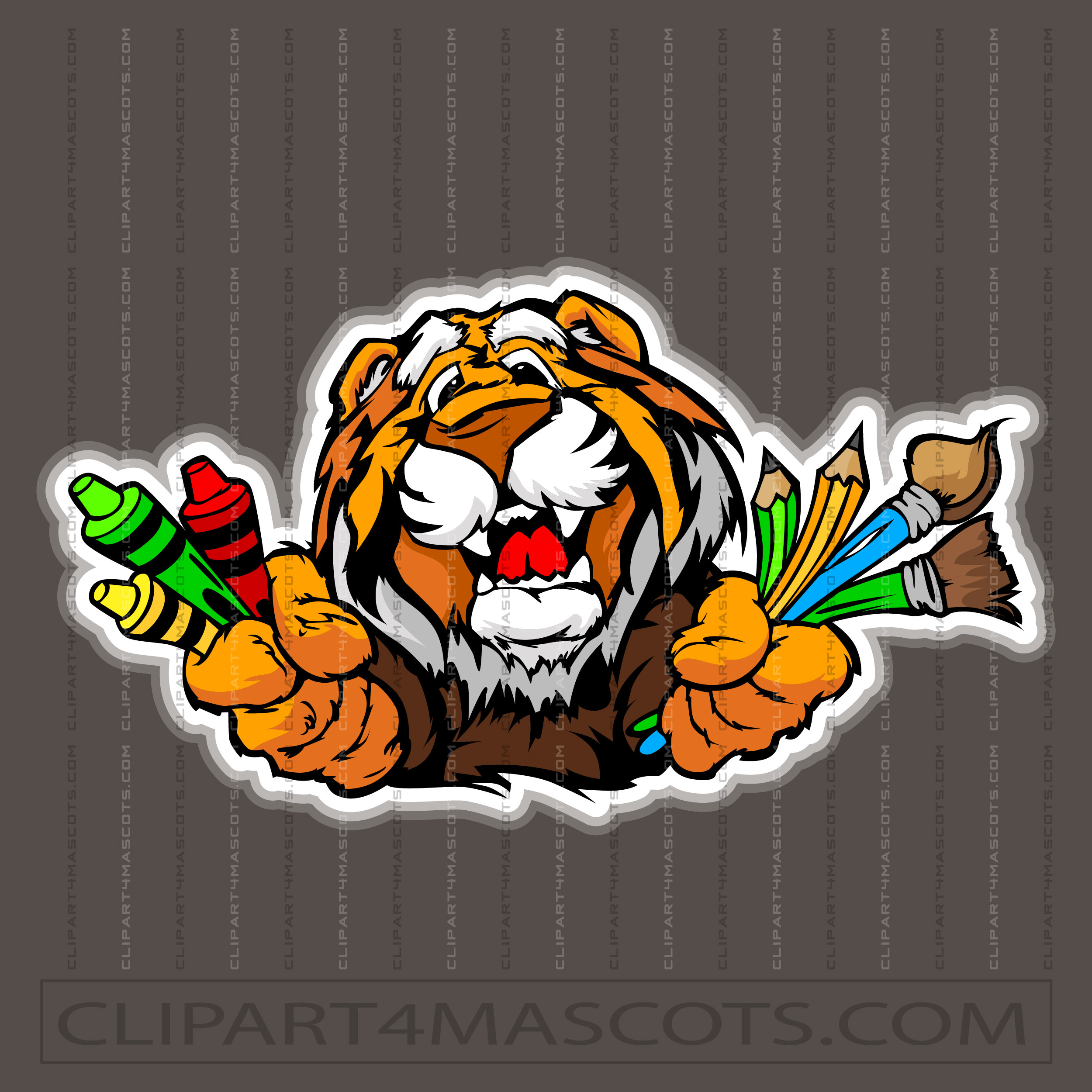 Clipart Tigers Art | Vector Format | AI EPS PNG JPG